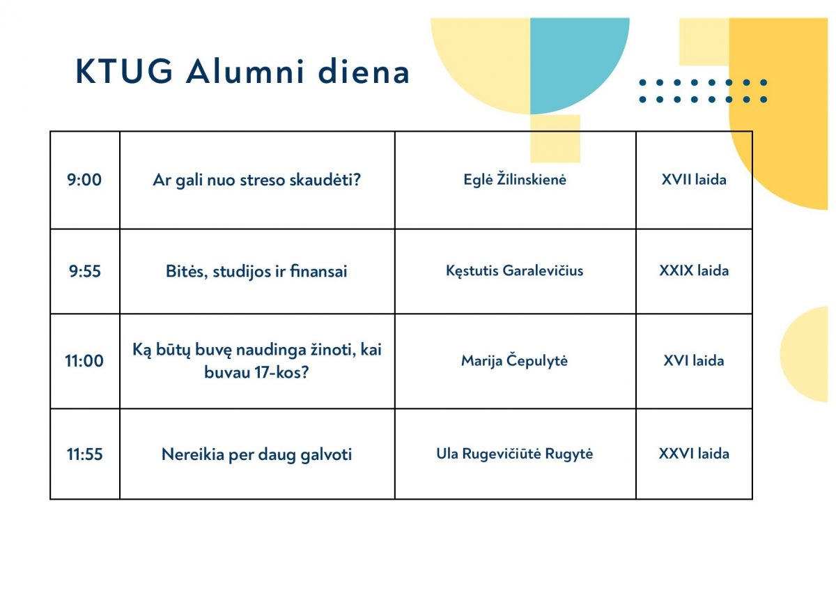 KTUG Alumni diena 2023 – KTU Gimnazija
